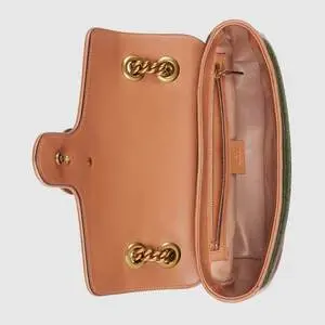Gucci Gg Marmont Striped Shoulder Bag