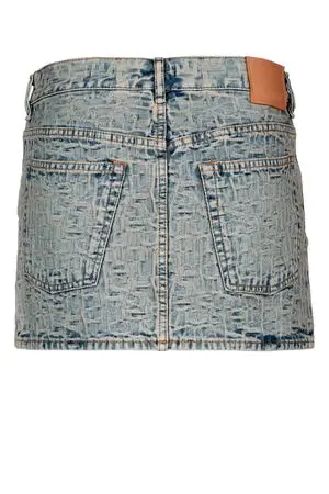 Acne Studios Logo Patch Low-waisted Mini Skirt