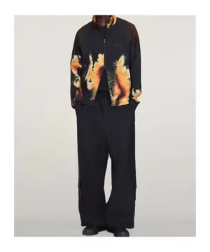 Y3 Abstract Print Zip-up Track Jacket