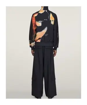Y3 Abstract Print Zip-up Track Jacket