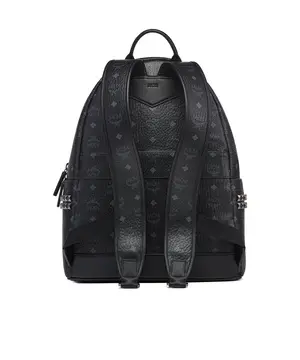 Mcm Stark Medium Backpack With Stud Embellishments - Black