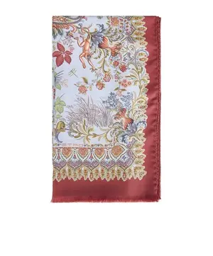 Etro Floral-patterned Silk Scarf - Multicolor
