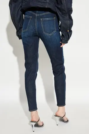 Dsquared2 High Waist Tapered Skinny Jeans