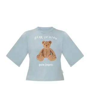 Palm Angels Bear In Mind Graphic T-shirt - Gray