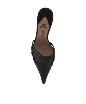 Paris Texas Pointed High-heeled Sandals - Black
