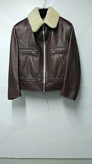 Bottega Veneta Leather Zip-up Jacket With Shearling Collar