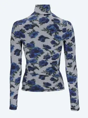 Coperni Floral Print High-neck Top