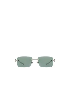 Gucci Rectangular Frame Sunglasses - Silver