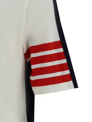 Thom Browne Color Blocked Polo Shirt