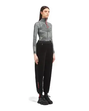 Prada Fleece And Recycled Technical Fabric Joggers