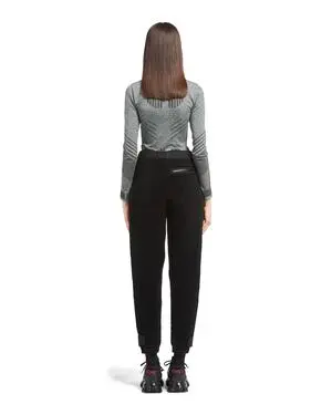 Prada Fleece And Recycled Technical Fabric Joggers