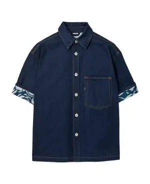 Burberry Logo Patch Denim Shirt