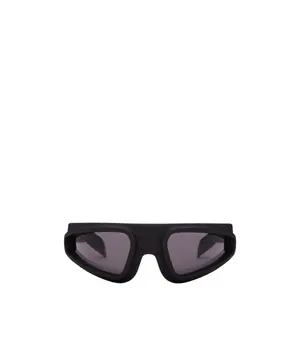 Rick Owens Ryder Wrap Around Frame Sunglasses - Black