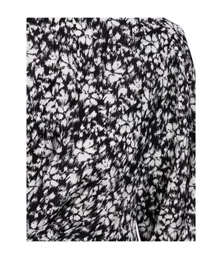 Isabel Marant Étoile Floral Print Mini Dress With Knot Detail - Black