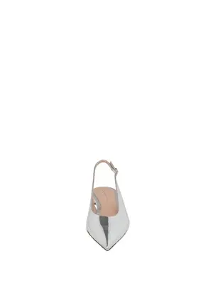 GIANVITO ROSSI Robbie Slingback Pointed Toe Ballet Flats