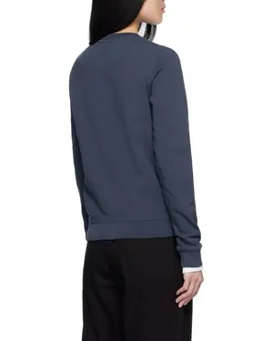 Maison Kitsuné Crewneck Sweatshirt With Fox Head Patch - Blue
