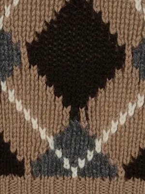 Prada Argyle Crewneck Jumper