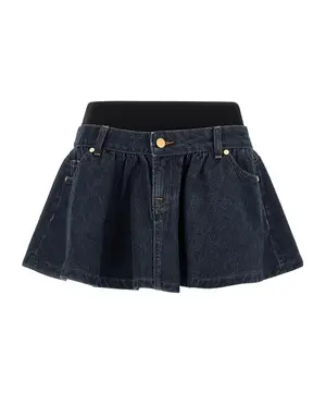 7 For All Mankind Contrast Stitching Skirts