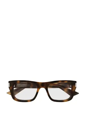 Saint Laurent Rectangle Frame Eyeglasses - Black