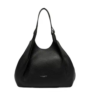 GIANNI CHIARINI Dua Textured Leather Tote Bag - Black