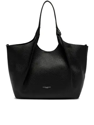 GIANNI CHIARINI Dua Textured Leather Tote Bag - Black