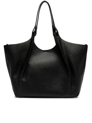 GIANNI CHIARINI Dua Textured Leather Tote Bag - Black