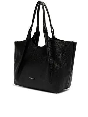 GIANNI CHIARINI Dua Textured Leather Tote Bag - Black