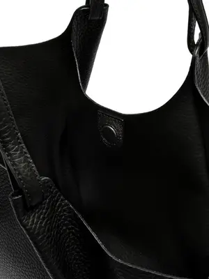 GIANNI CHIARINI Dua Textured Leather Tote Bag - Black