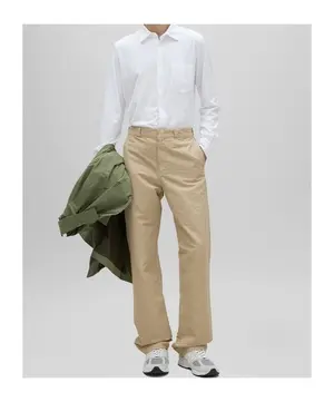 Aspesi Adrien Straight Leg Trousers - Nude