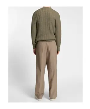Hugo Boss H-hitalo Herringbone Knitted Sweater - Green