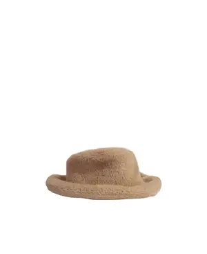 Ruslan Baginskiy Fur Wide Brim Hat