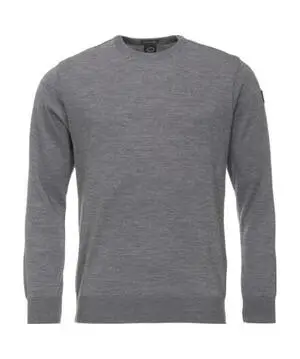 PAUL  SHARK Paul & Shark Logo Patch Crew Neck Jumper