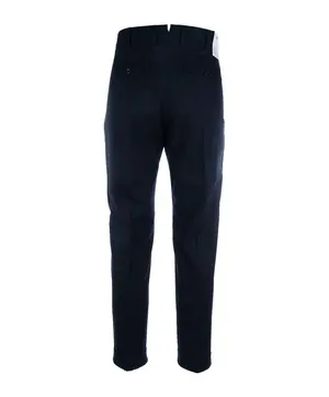 PT TORINO Rebel Turn-up Hem Tapered Trousers - Black