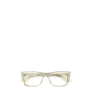 Saint Laurent Full Frame Plain Mirror Eyeglasses - Nude