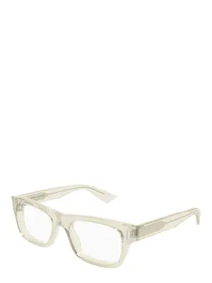 Saint Laurent Full Frame Plain Mirror Eyeglasses - Nude
