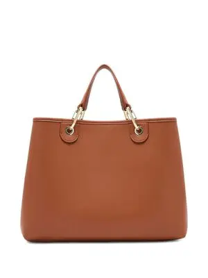 Emporio Armani Logo Shopper Bag - Brown