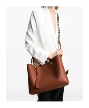 Emporio Armani Logo Shopper Bag - Brown