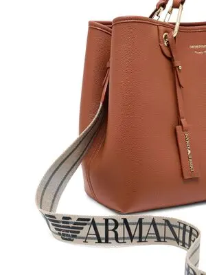 Emporio Armani Logo Shopper Bag - Brown