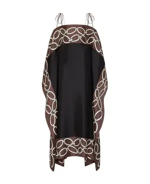 Valentino Garavani Chain Print Twill Maxi Dress