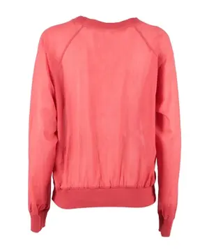 Aspesi Garment-dyed Voile Blouse - Red