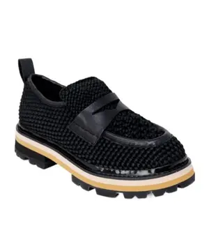Ash Woven Detail Loafers