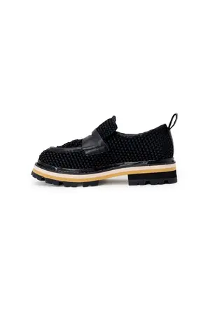 Ash Woven Detail Loafers