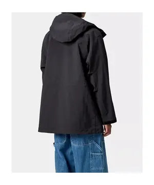 Carhartt Work In Progress Bowden Hooded Raincoat - Black