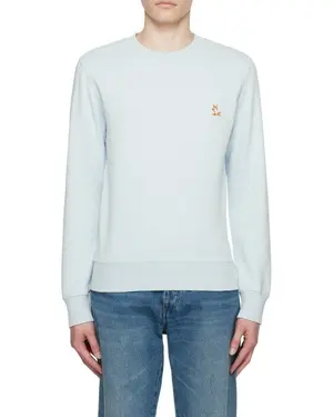 Maison Kitsuné Fox Patch Crewneck Sweatshirt