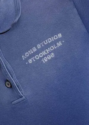 Acne Studios Sprayed Polo T-shirt - Dark Navy