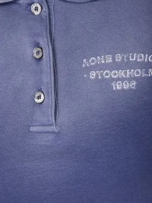 Acne Studios Sprayed Polo T-shirt - Dark Navy