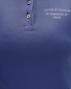 Acne Studios Sprayed Polo T-shirt - Dark Navy