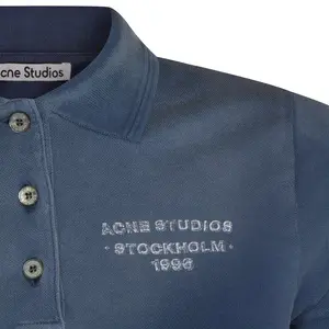 Acne Studios Sprayed Polo T-shirt - Navy Blue
