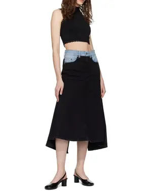 Victoria Beckham V-neck Cropped Top With Decorative Trim