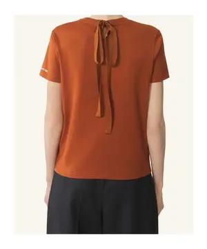 LANVIN Tie-detail Crewneck Top